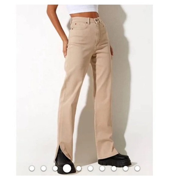 Motel Rocks | Jeans | Nwt Motel Rocks Parallel Khaki High Rise Wide ...